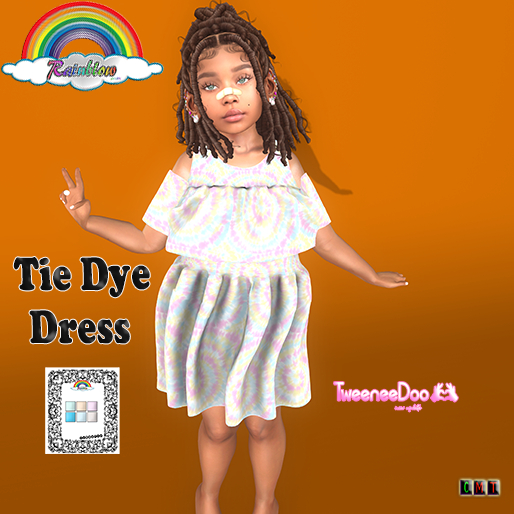 Second Life Marketplace - ((RBS)) Tie Dye Dress [Tweeneedoo]